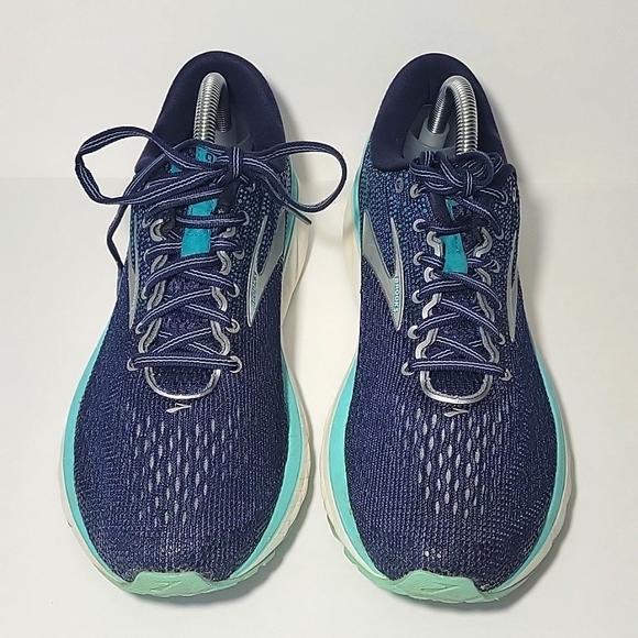 Brooks | Shoes | Brooks Ghost 1 Navy Blue Turquoise Running Shoes 15 ...